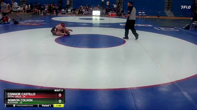 120 lbs Placement (4 Team) - Sebron Colson, Blackman vs Connor Castillo ...