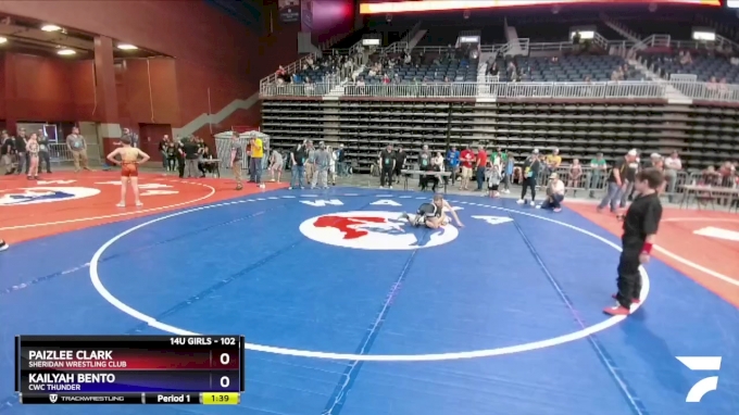 102 lbs 3rd Place Match - Paizlee Clark, Sheridan Wrestling Club vs ...