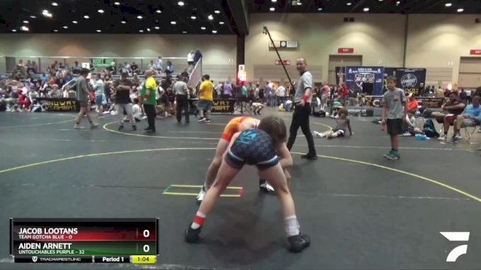 125 lbs Round 1 (6 Team) - Aiden Arnett, Untouchables Purple vs Jacob ...