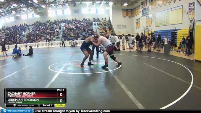 220 lbs Cons. Round 1 - Jeremiah Erickson, Lehigh Senior vs ZACHARY ...