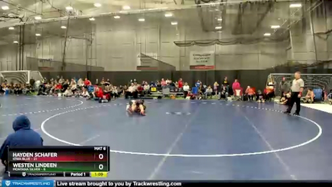 105 lbs Round 4 (6 Team) - Hayden Schafer, Iowa Blue vs Westen Lindeen ...