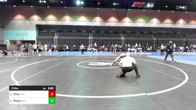 174 lbs Consi Of 16 #2 - Lucas Daly, Michigan State vs Louis Rojas ...