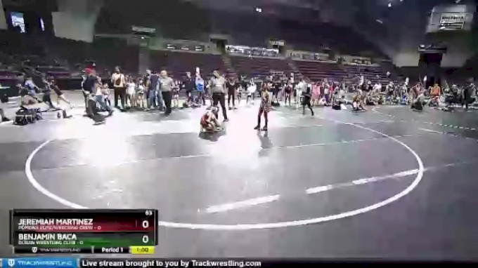 63 lbs Placement - Benjamin Baca, Duran Wrestling Club vs Jeremiah ...