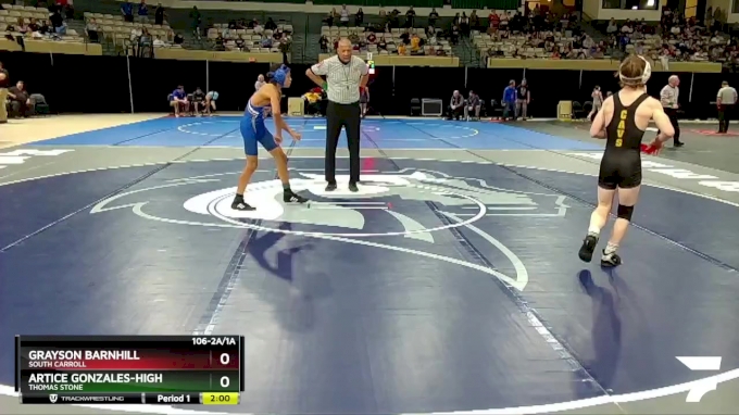 106-2A/1A Champ. Round 1 - Artice Gonzales-High, Thomas Stone vs ...