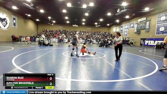 131 lbs Champ. Round 1 - Sharon Ruiz, Coalinga vs Kaylynn Brassfield ...