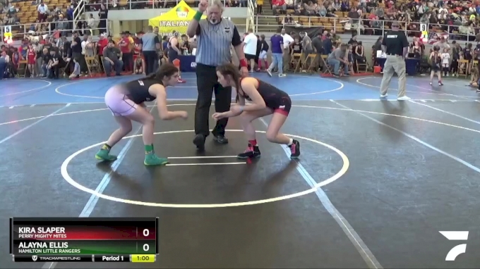 125 lbs Cons. Semi - Alayna Ellis, Hamilton Little Rangers vs Kira ...