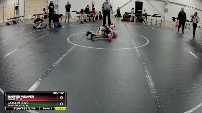56-60 lbs Round 5 - Harper Weaver, Savage TC vs Jaxson Love, Brawlers Elite