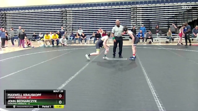 100 lbs Round 5 (10 Team) - John Bednarczyk, Hanover Hawkeye vs Maxwell ...