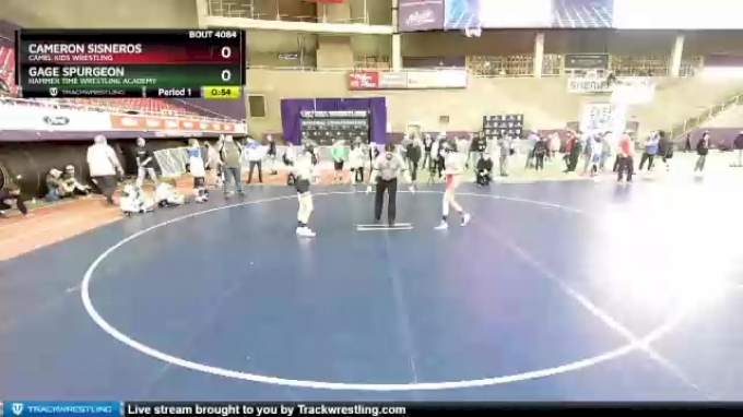 106 lbs Champ. Round 2 - Cameron Sisneros, Camel Kids Wrestling vs Gage ...