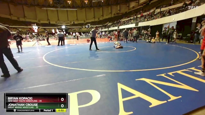 80 lbs Cons. Semi - Jonathan Crouse, Great Bridge Wrestling vs Bryan ...