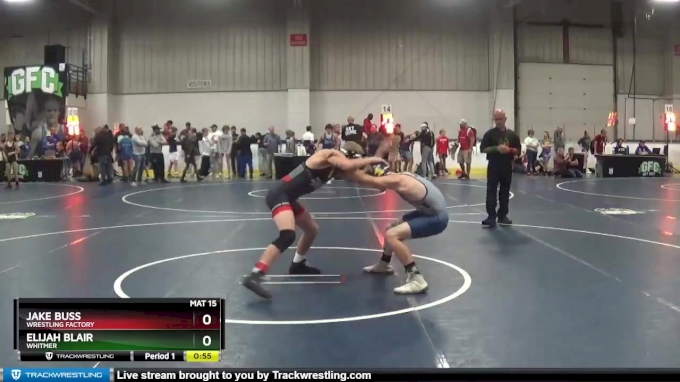 110 lbs Cons. Round 2 - Elijah Blair, Whitmer vs Jake Buss, Wrestling ...