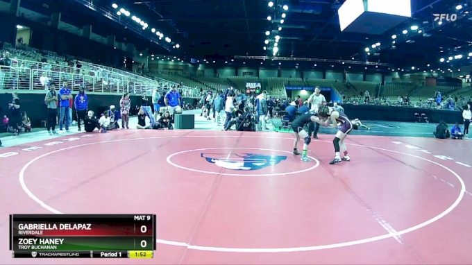 100 lbs Champ. Round 2 - Zoey Haney, Troy Buchanan vs Gabriella Delapaz ...