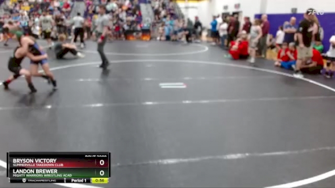 85 lbs Champ. Round 1 - Landon Brewer, Mighty Warriors Wrestling Acad ...