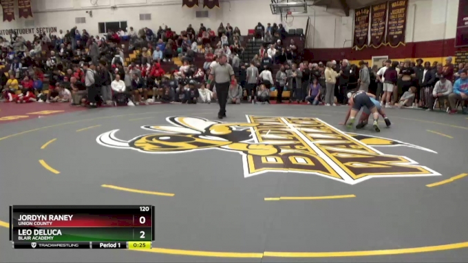 120 lbs Cons. Semi - Jordyn Raney, Union County vs Leo DeLuca, Blair ...