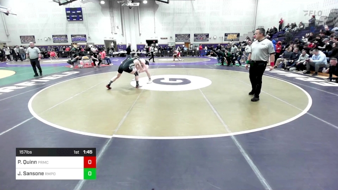 157 lbs Quarterfinal - Patrick (Pat) Quinn, Paramus Catholic vs Jason ...