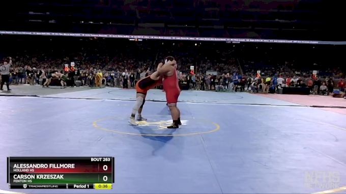 D2-285 lbs Cons. Round 2 - Alessandro Fillmore, Holland HS vs Carson ...