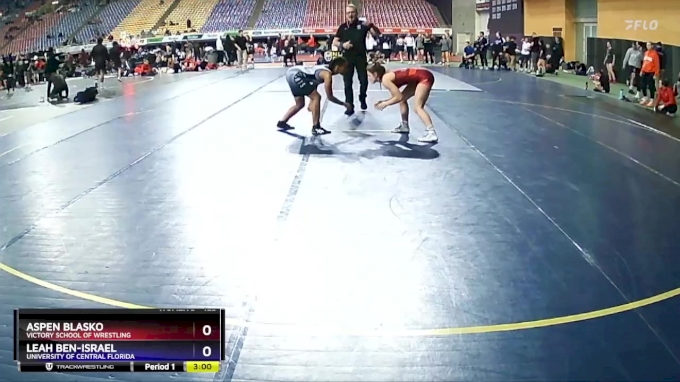 123 lbs Round 1 - Aspen Blasko, Victory School Of Wrestling vs Leah Ben ...