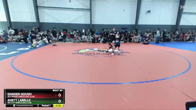62 lbs Round 2 - Rhett LaBelle, Big Cat Wrestling Club vs Danger Hough ...