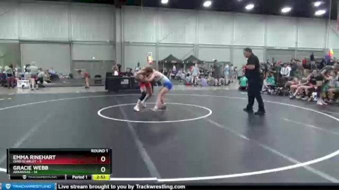 117 lbs Round 1 (8 Team) - Emma Rinehart, Ohio Scarlet vs Gracie Webb ...