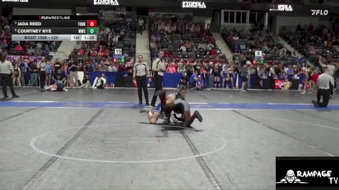 125 lbs 1st Place Match - Courtney Nye, Wichita Wrestling Club vs Jada ...