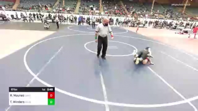 87 lbs Rr Rnd 3 - Reynaldo Maynes, Grant County Elite vs Tanner Winders ...