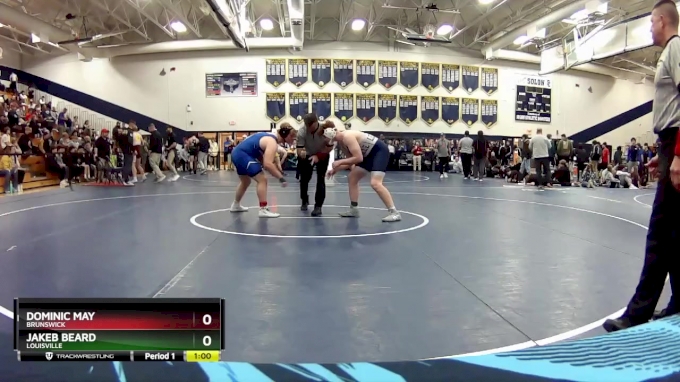 215 lbs 3rd Place Match - Jakeb Beard, Louisville vs Dominic May, Brunswick