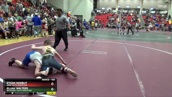 105 lbs Semifinal - Elijah Walters, Buckhorn Youth Wrestling vs Ethan ...