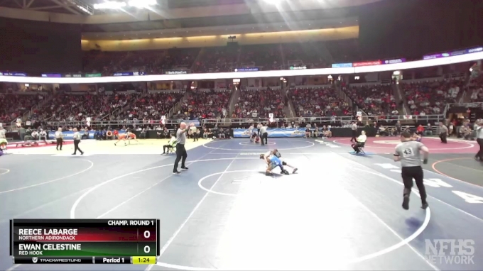 II-124 lbs Champ. Round 1 - Reece Labarge, Northern Adirondack vs Ewan ...