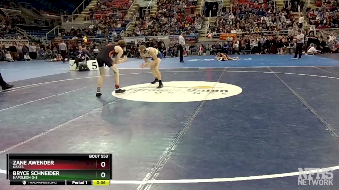 133 lbs Cons. Round 3 - Zane Awender, Oakes vs Bryce Schneider ...