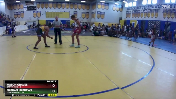 144 lbs Round 2 (8 Team) - Nathan Mathews, Longwood WC vs Mason Graves ...
