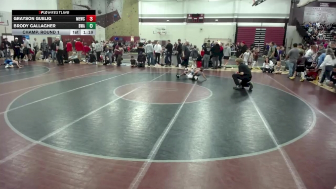 56 lbs Champ. Round 1 - Brody Gallagher, Blaine Wrestling Association ...
