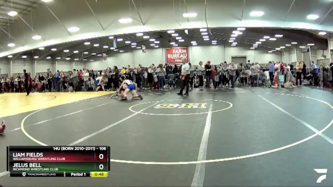 106 lbs Cons. Round 2 - Jelus Bell, Richmond Wrestling Club vs Liam ...