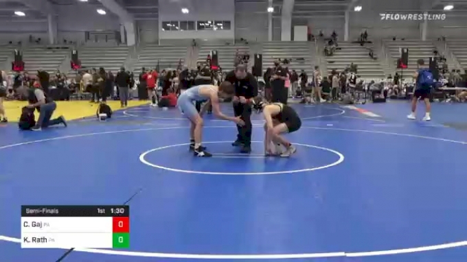 127 lbs Semifinal - Kollin Rath, PA vs Collin Gaj, PA