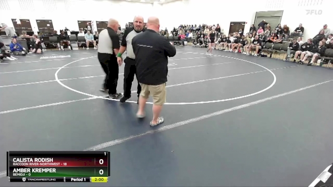 124 lbs Round 2 (6 Team) - Calista Rodish, Raccoon River-Northwest vs ...