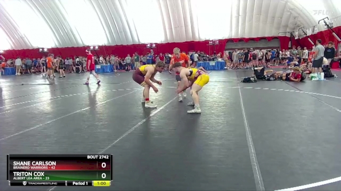 182-187 lbs Round 3 - Shane Carlson, Brainerd Warriors vs Triton Cox ...