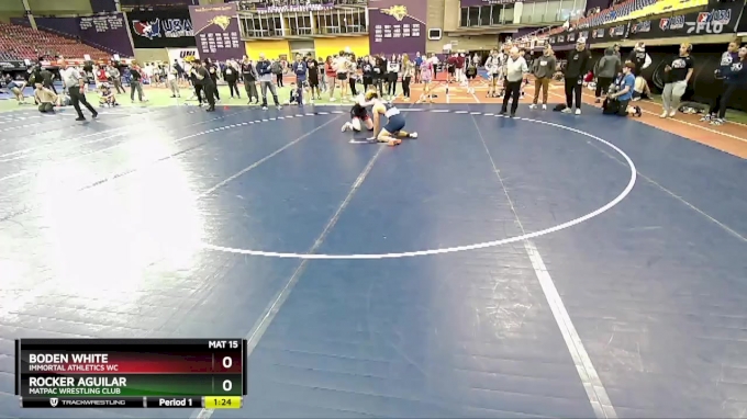 157 lbs Champ. Round 1 - Rocker Aguilar, MATPAC Wrestling Club vs Boden ...