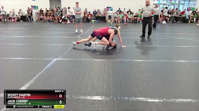 110 lbs Round 1 (6 Team) - Wyatt Martin, Elite Misfits vs Jack Cherry ...