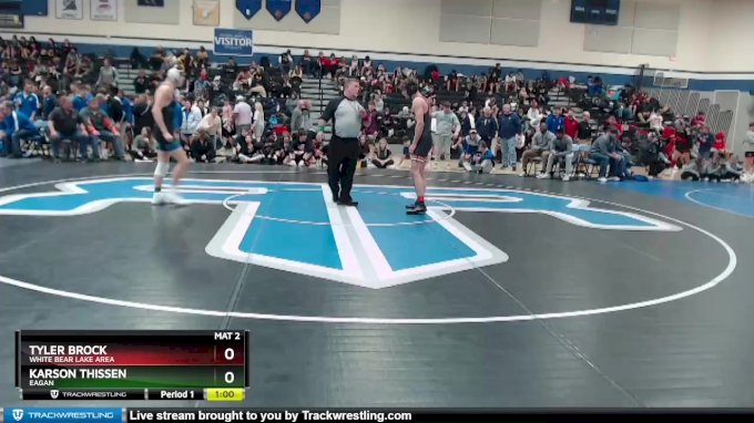 145 lbs Cons. Round 1 - Tyler Brock, White Bear Lake Area vs Karson Thissen, Eagan