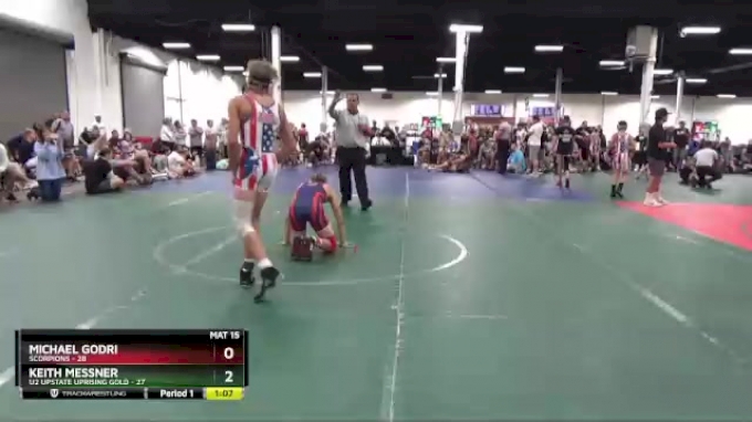 130 lbs Finals (2 Team) - Michael Godri, Scorpions vs Keith Messner, U2 ...