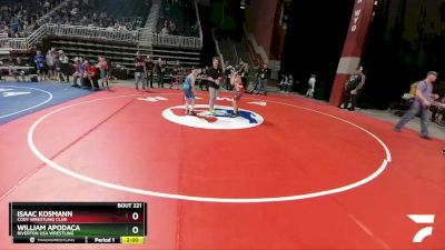 105 lbs Round 2 - Isaac Kosmann, Cody Wrestling Club vs William Apodaca ...