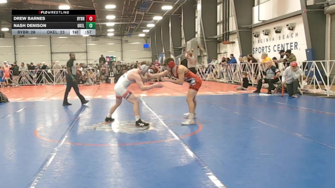 130 lbs Round 1 (9am Saturday) - Nash Denison, Oklahoma Elite vs Drew ...