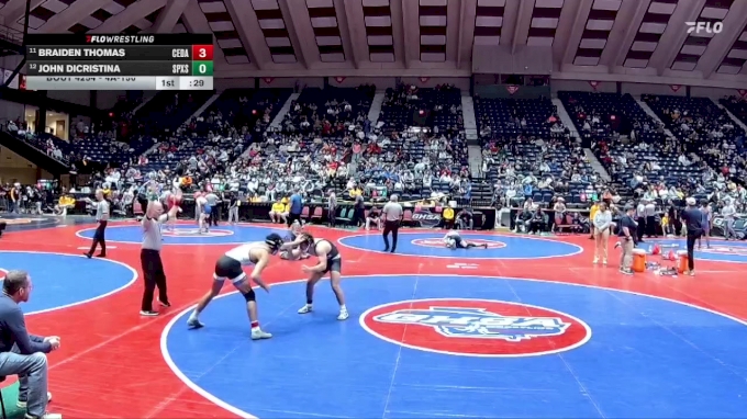 4A-150 lbs Cons. Round 2 - Braiden Thomas, Cedartown vs John DiCristina ...