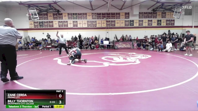 125 lbs 1st Place Match - Billy Thornton, Sacramento City College vs ...