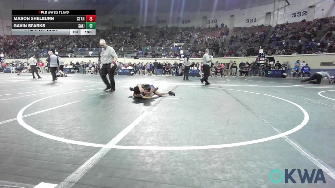 75 lbs Consi Of 16 #2 - Mason Shelburn, Standfast vs Gavin Sparks ...