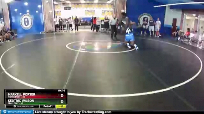 220 lbs Round 2 (8 Team) - Kedtric Wilbon, Team Clay vs Markell Porter ...