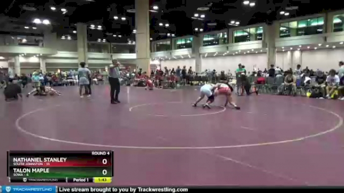 132 lbs Round 4 (10 Team) - Nathaniel Stanley, South Johnston vs Talon ...