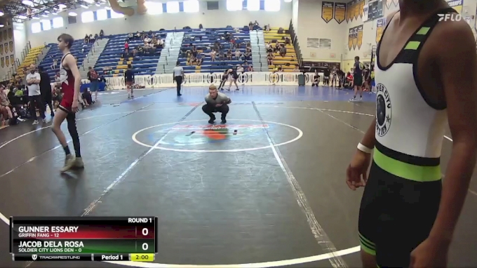 120 lbs Round 1 (8 Team) - Gunner Essary, Griffin Fang vs Jacob DeLa ...