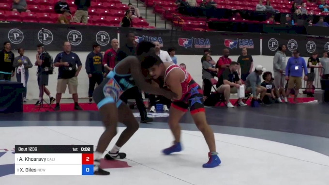 82 kg Quarters - Arvin Khosravy, California vs Xavier Giles, New York