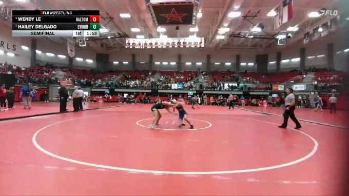 100 lbs Semifinal - Hailey Delgado, Eastwood vs Wendy Le, Haltom City ...