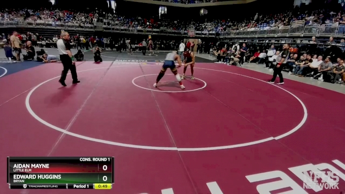 6A 215 lbs Cons. Round 1 - Edward Huggins, Bryan vs Aidan Mayne, Little Elm